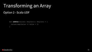 An Introduction to Higher Order Functions in Spark SQL with Herman van Hovell | PDF