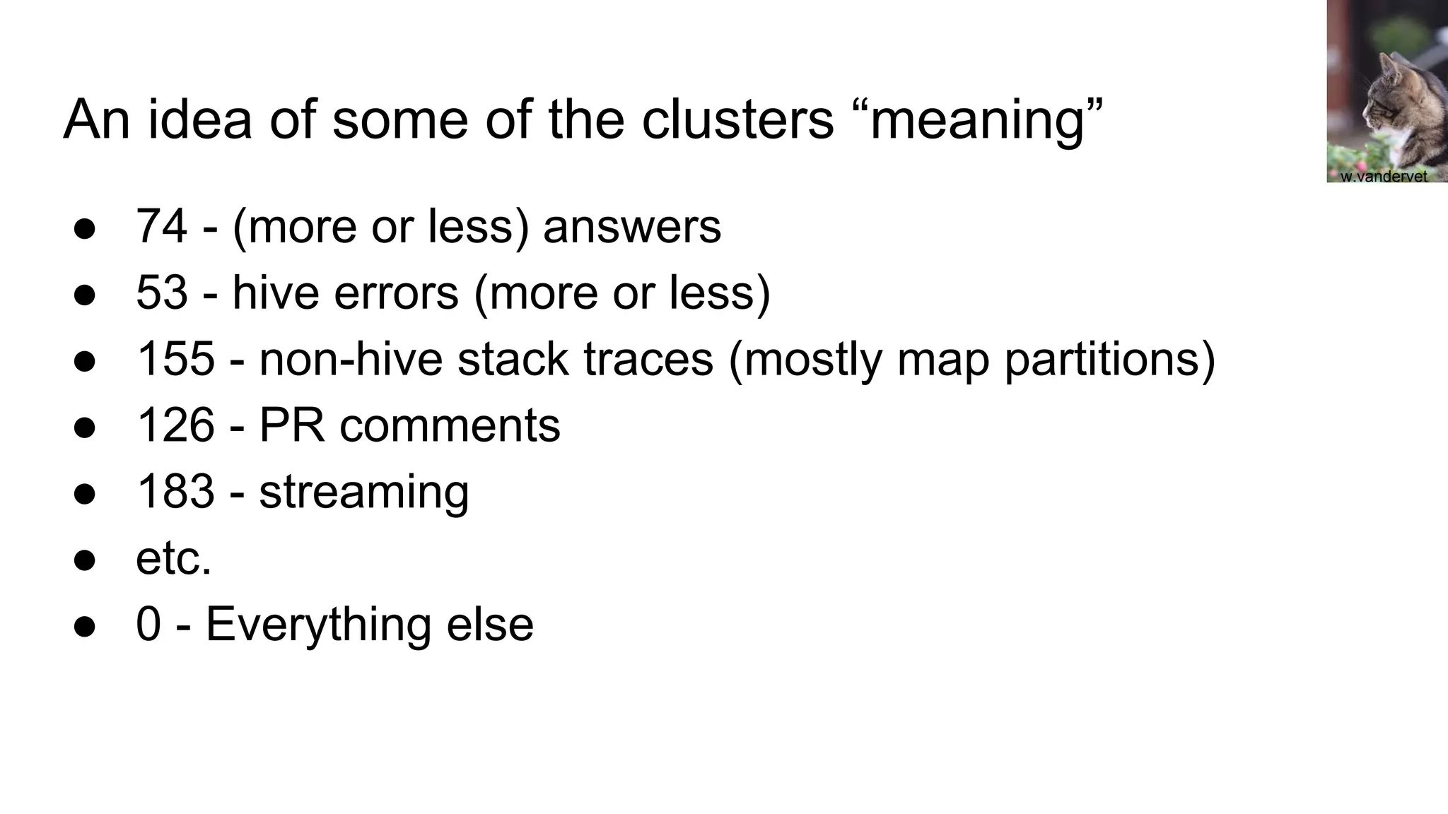 Using Spark Ml On Spark Errors What Do The Clusters Tell Us With Holden Karau Ppt