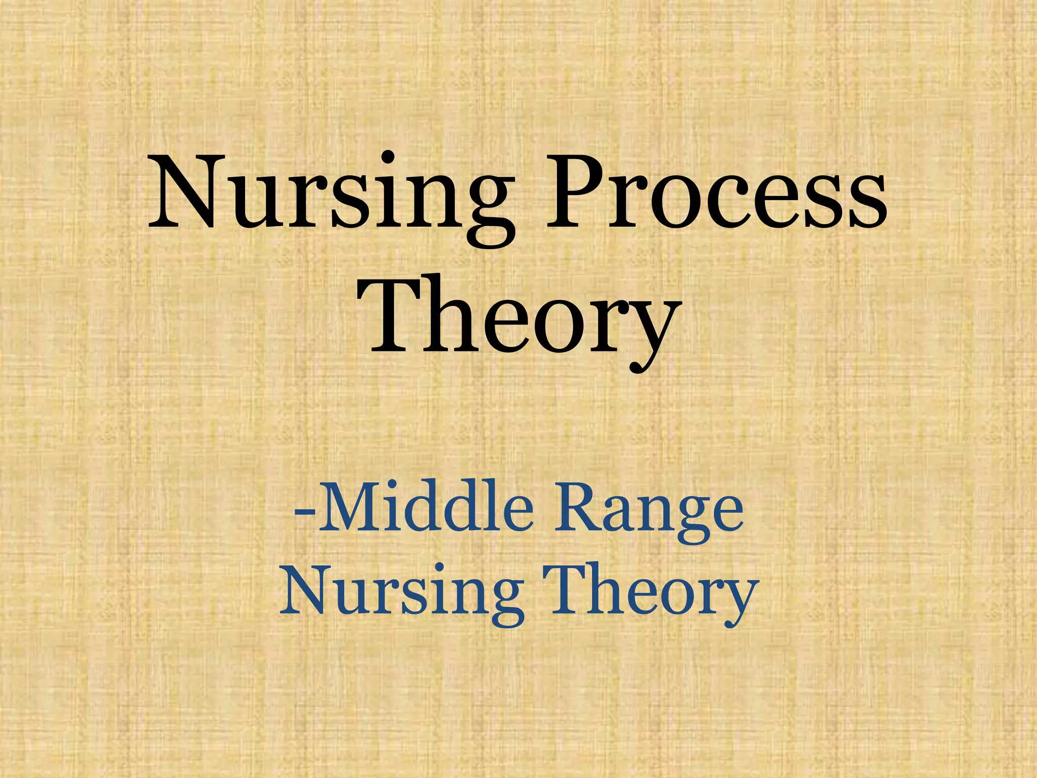 Ida Jean Orlando’s Nursing Process Theory | PPTX