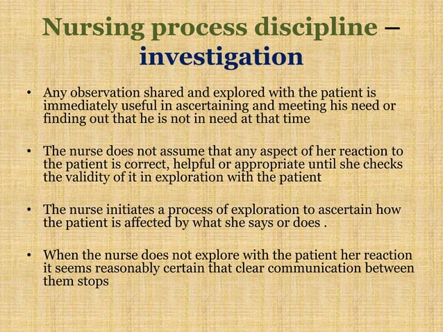 Ida Jean Orlando’s Nursing Process Theory | PPTX | First Aid | Injuries