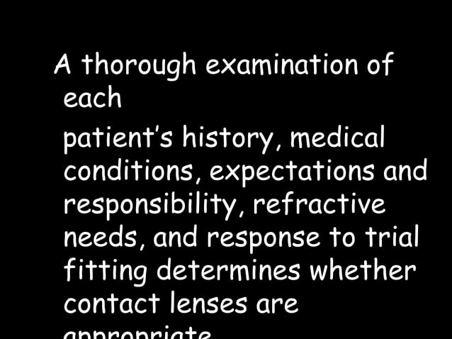 07 INDICATIONS & CONTRA INDICATIONS OF CL.pptx | Eye and Vision ...