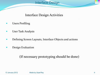 07 interface design | PPTX