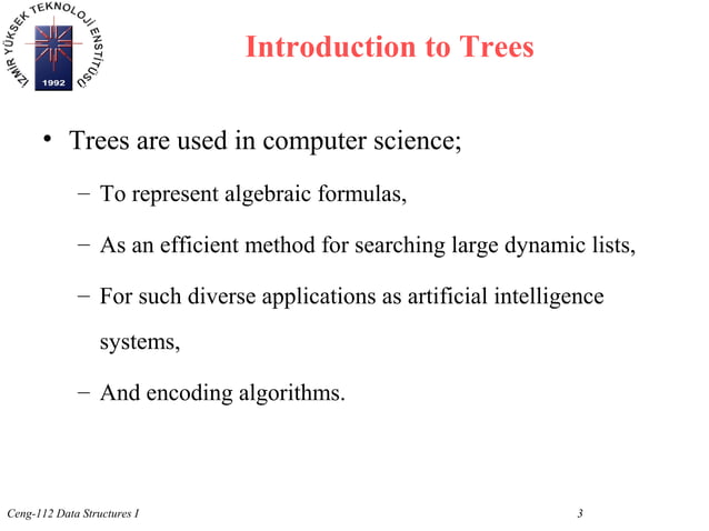 introduction to_trees | PPT | Programming Languages | Computing