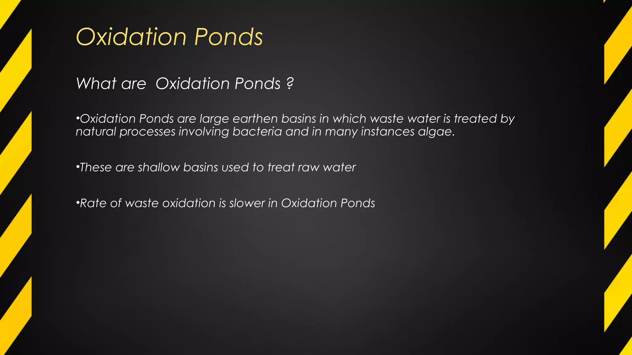 Oxidation ponds | PPT