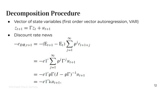 Presentation on Return Decomposition | PPT
