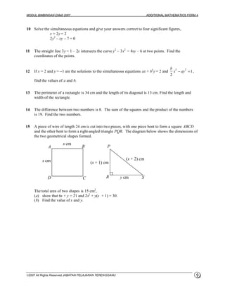 modul 1 add maths 07 | PDF | Physics | Science