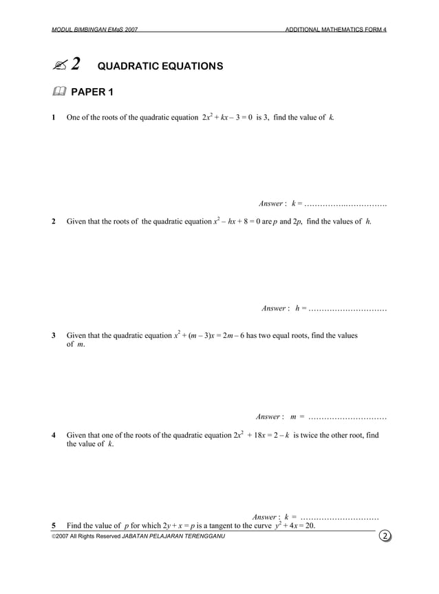 modul 2 add maths 07 | PDF | Physics | Science