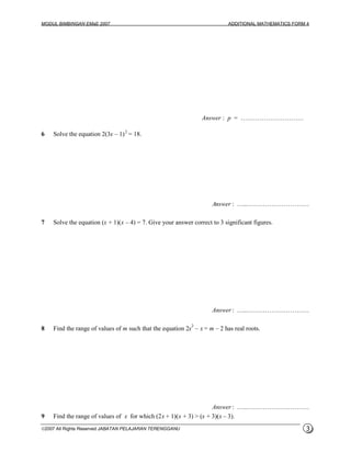 modul 2 add maths 07 | PDF | Physics | Science