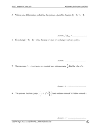 modul 2 add maths 07 | PDF | Physics | Science