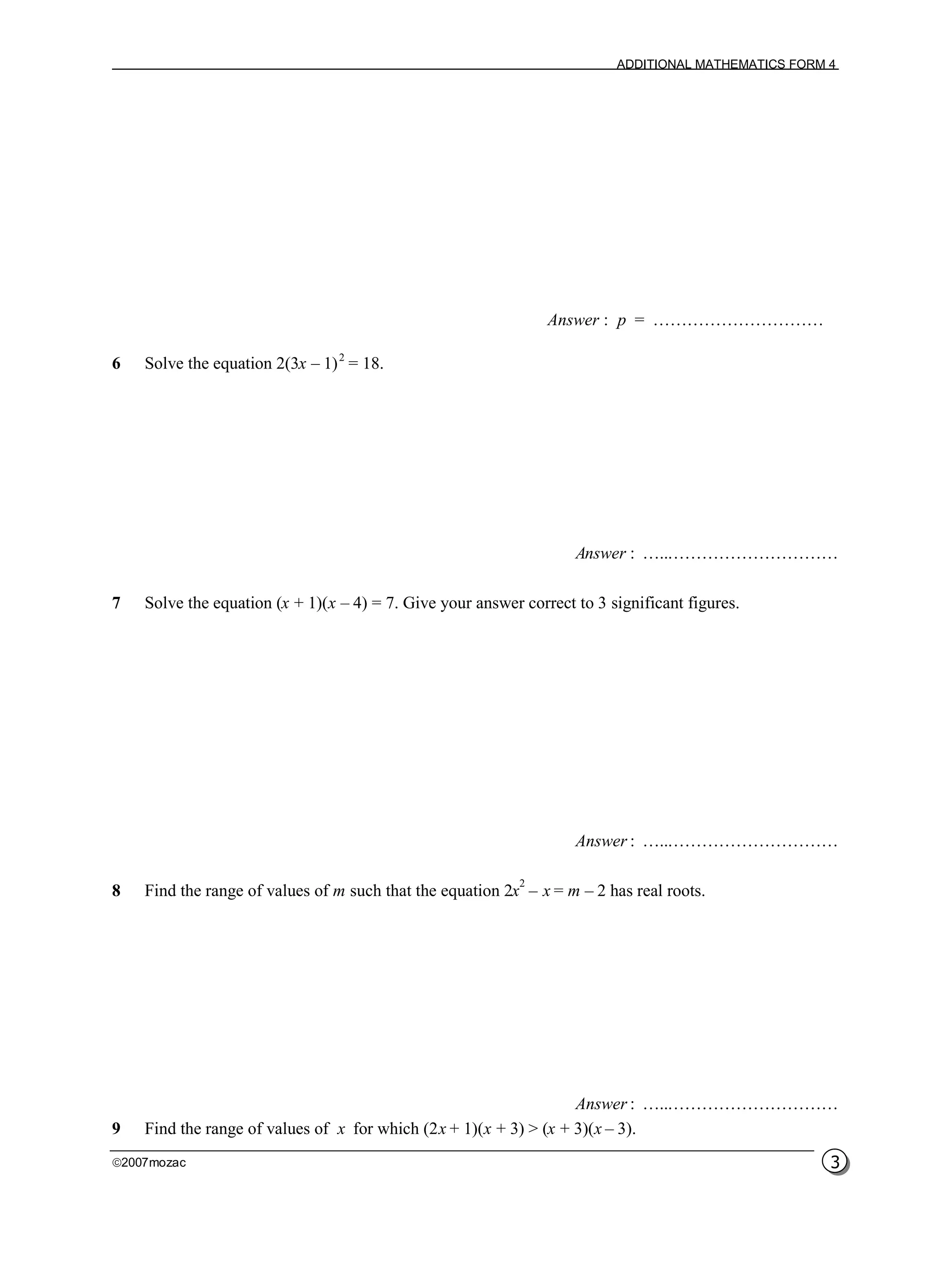 modul 2 add maths | PDF
