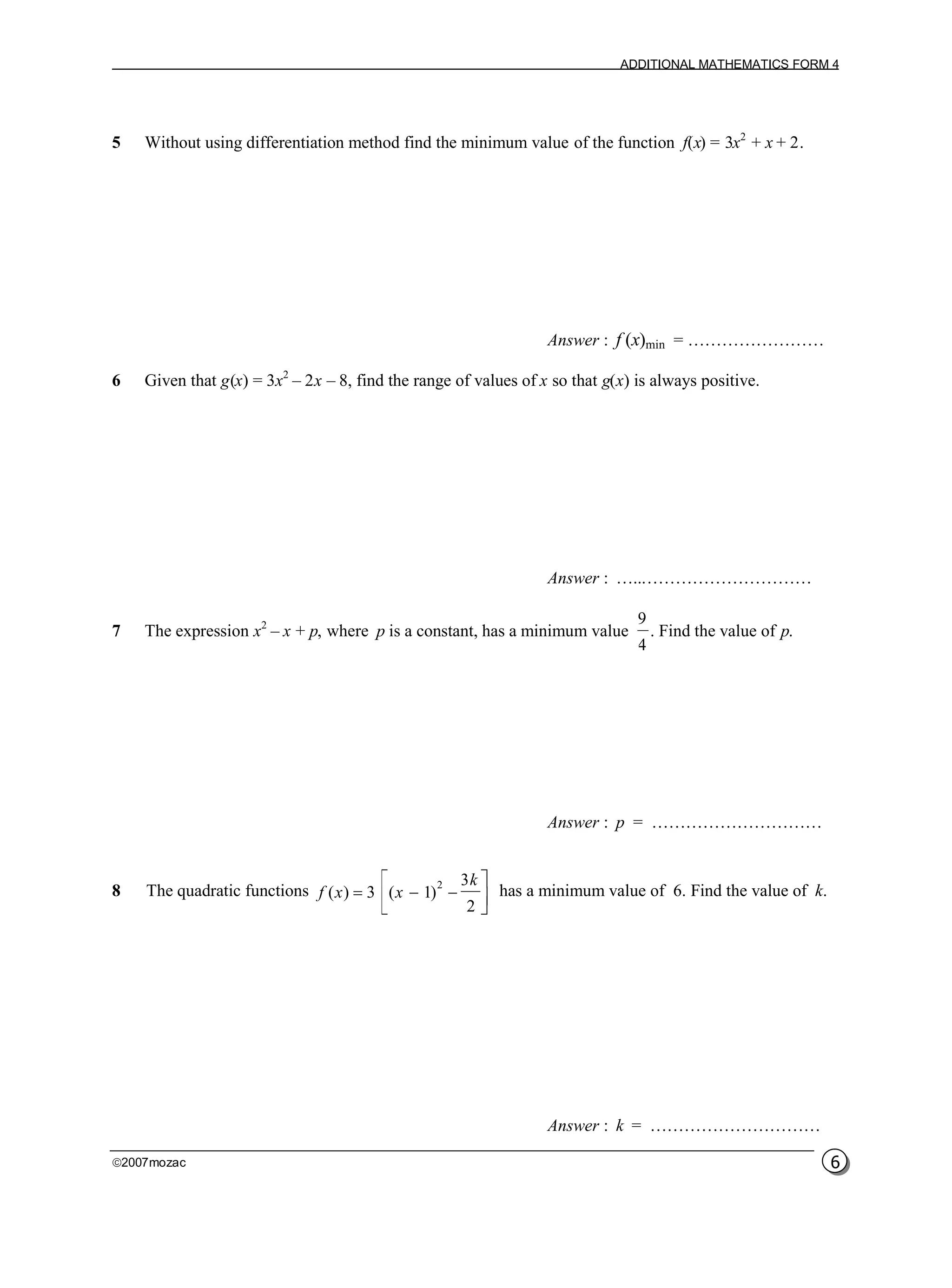 modul 2 add maths | PDF
