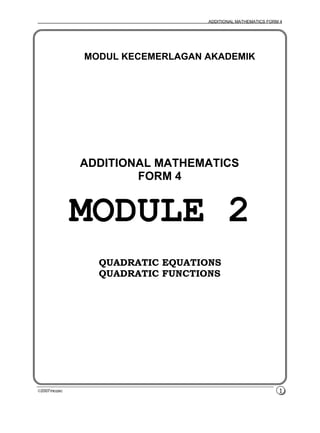 modul 2 add maths | PDF