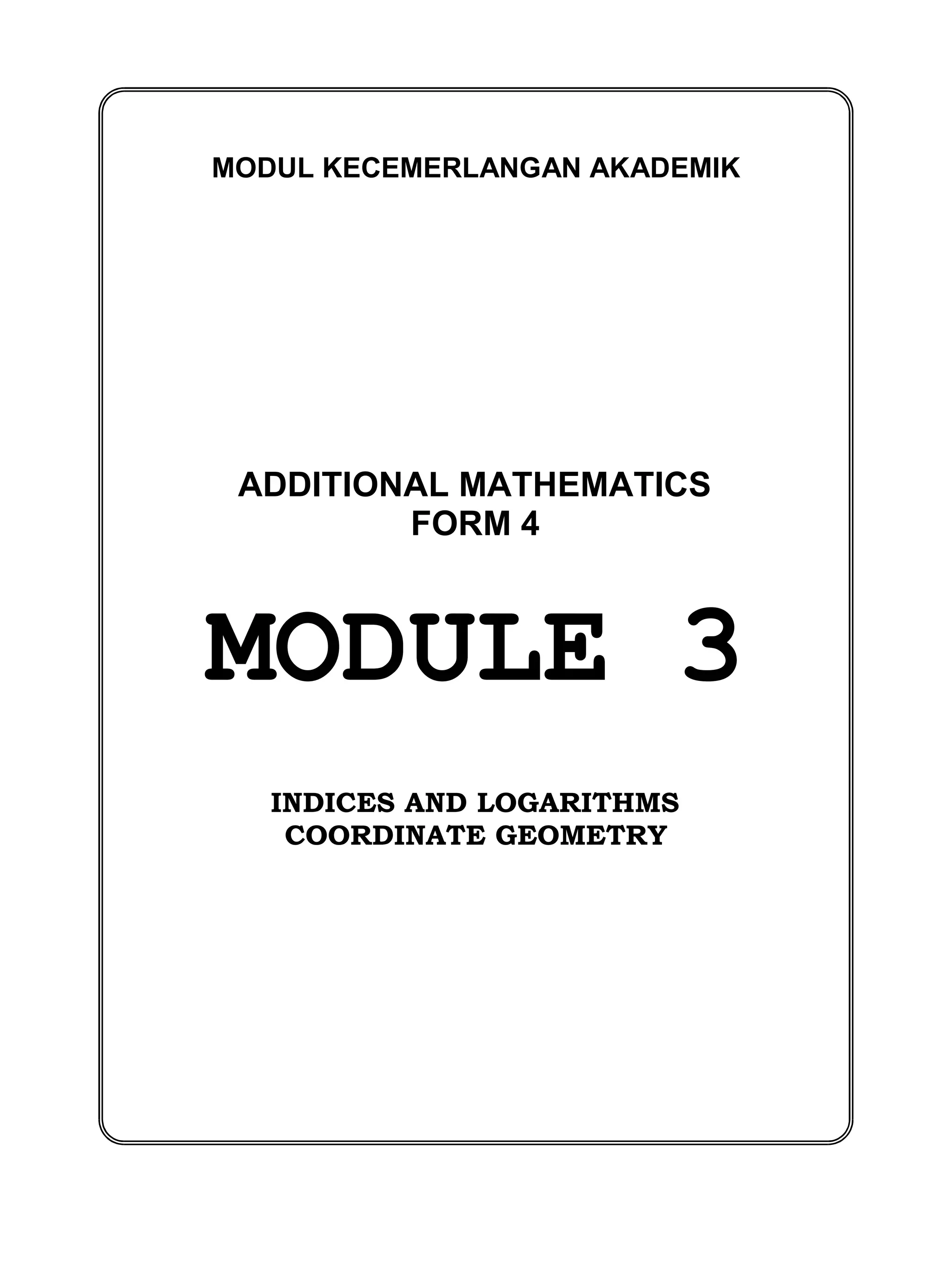 modul 3 add maths | PDF