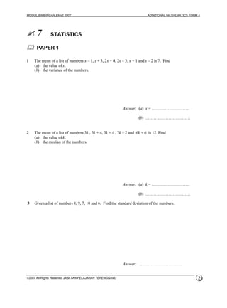 modul 4 add maths 07 | PDF