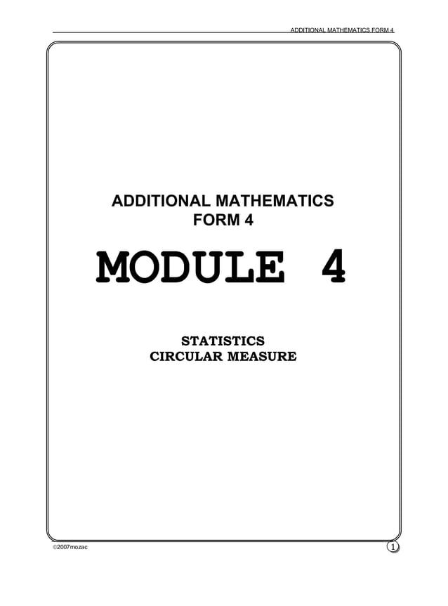 add maths module 4 | PDF