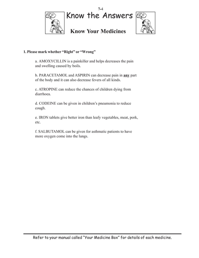 07 know your medicines | PDF
