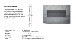 KOMPROMENT Façade Systems with Integrated Solar System | PPT