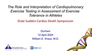 The Role and Interpretation of Cardiopulmonary Exercise Testing in ...