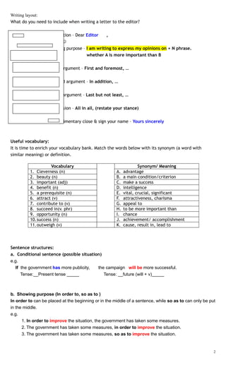 07 long writing pre writing | DOC