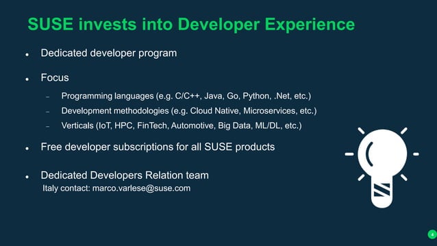 SUSE OpenStack Cloud 9, Developer Program, Training&Certification | PPT