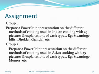 07 methods of cooking | PPTX