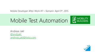 Mobile Test Automation | PPT