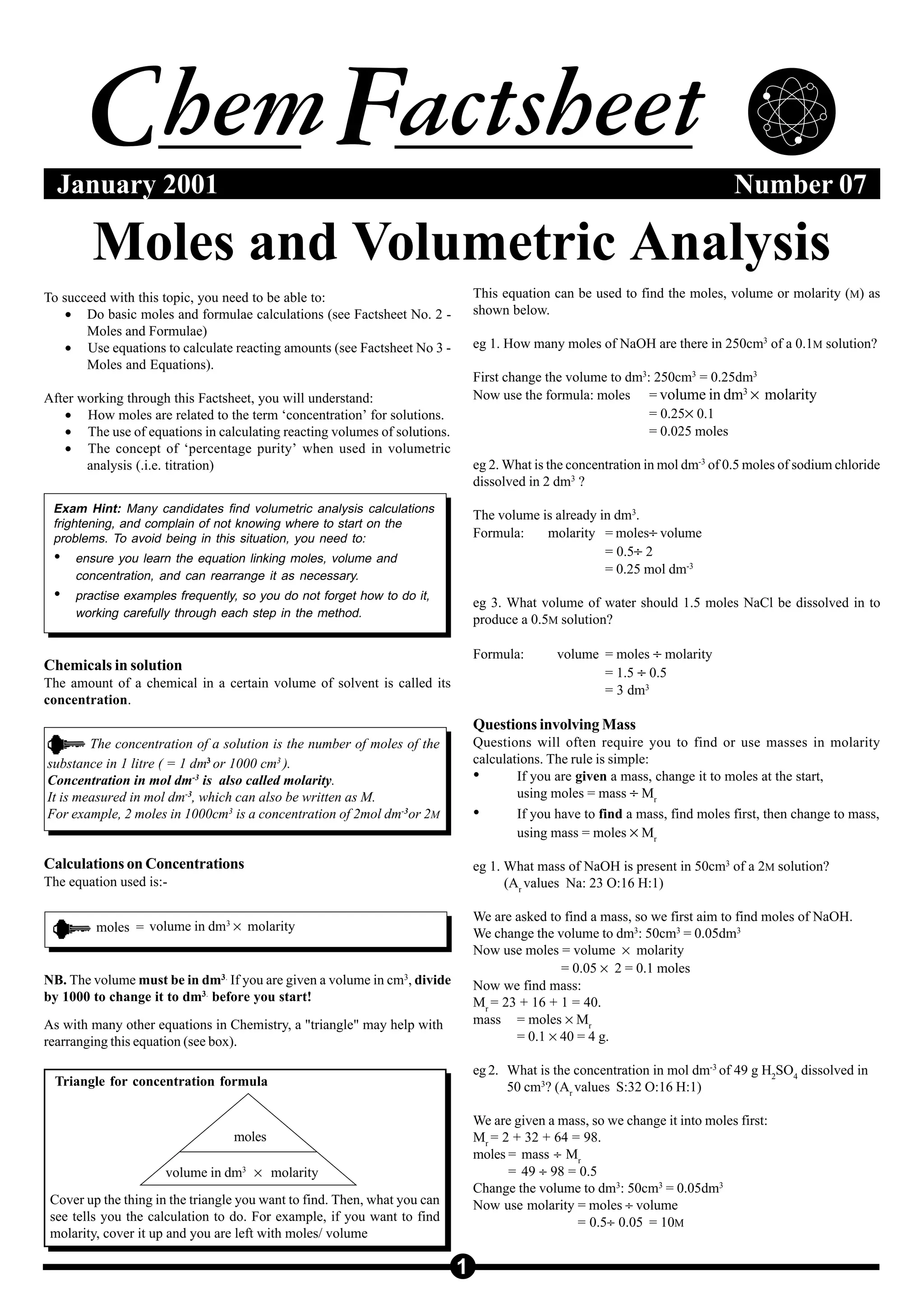 07 moles | PDF