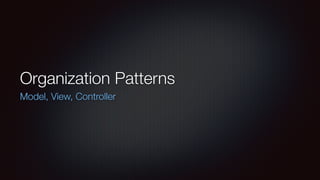 Organization Patterns: MVC | PDF | Computing | Technology & Computing
