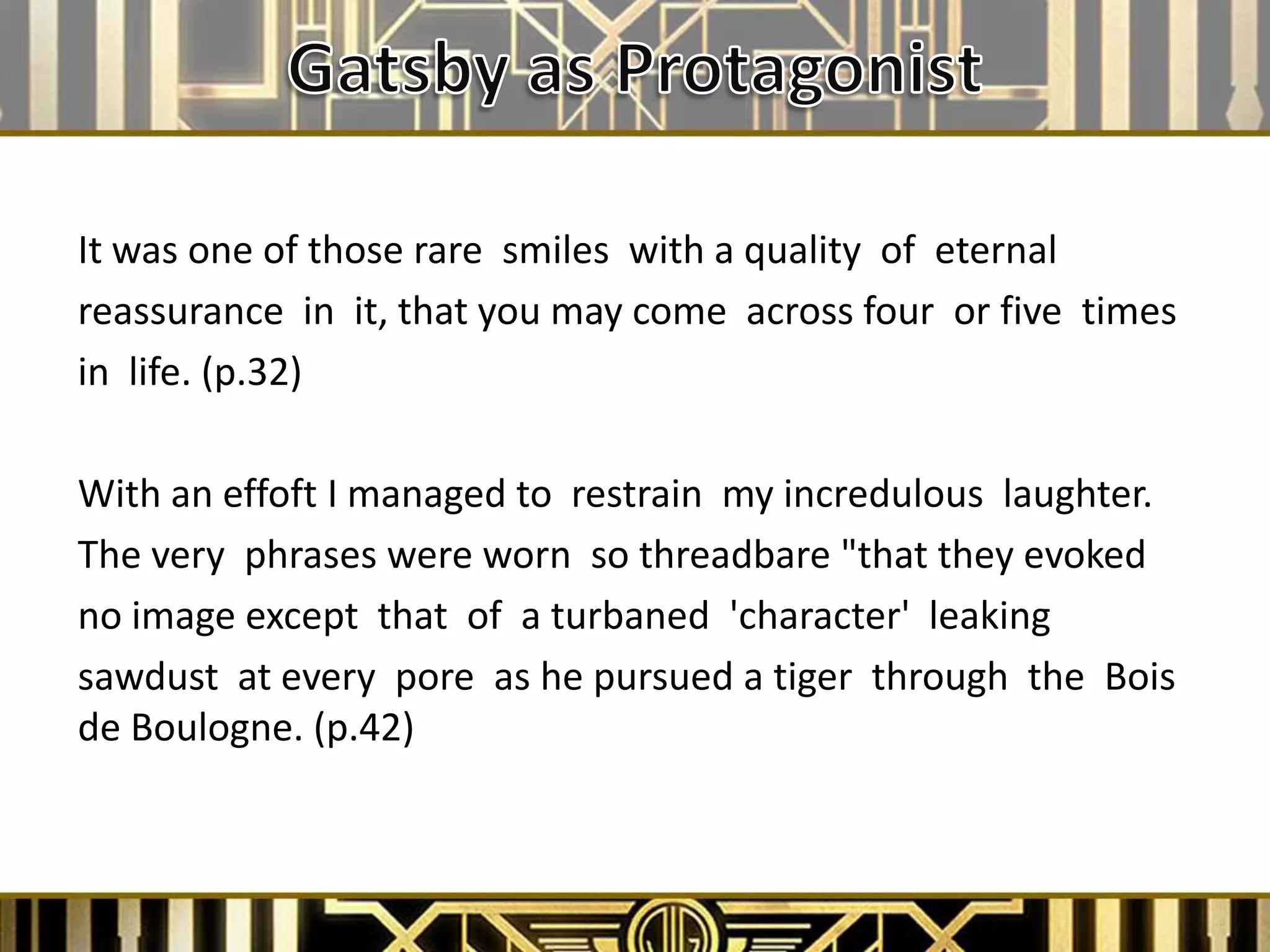 Narrative Techniques in the Great Gatsby | PPTX