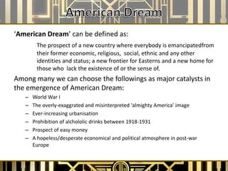 Narrative Techniques in the Great Gatsby | PPTX