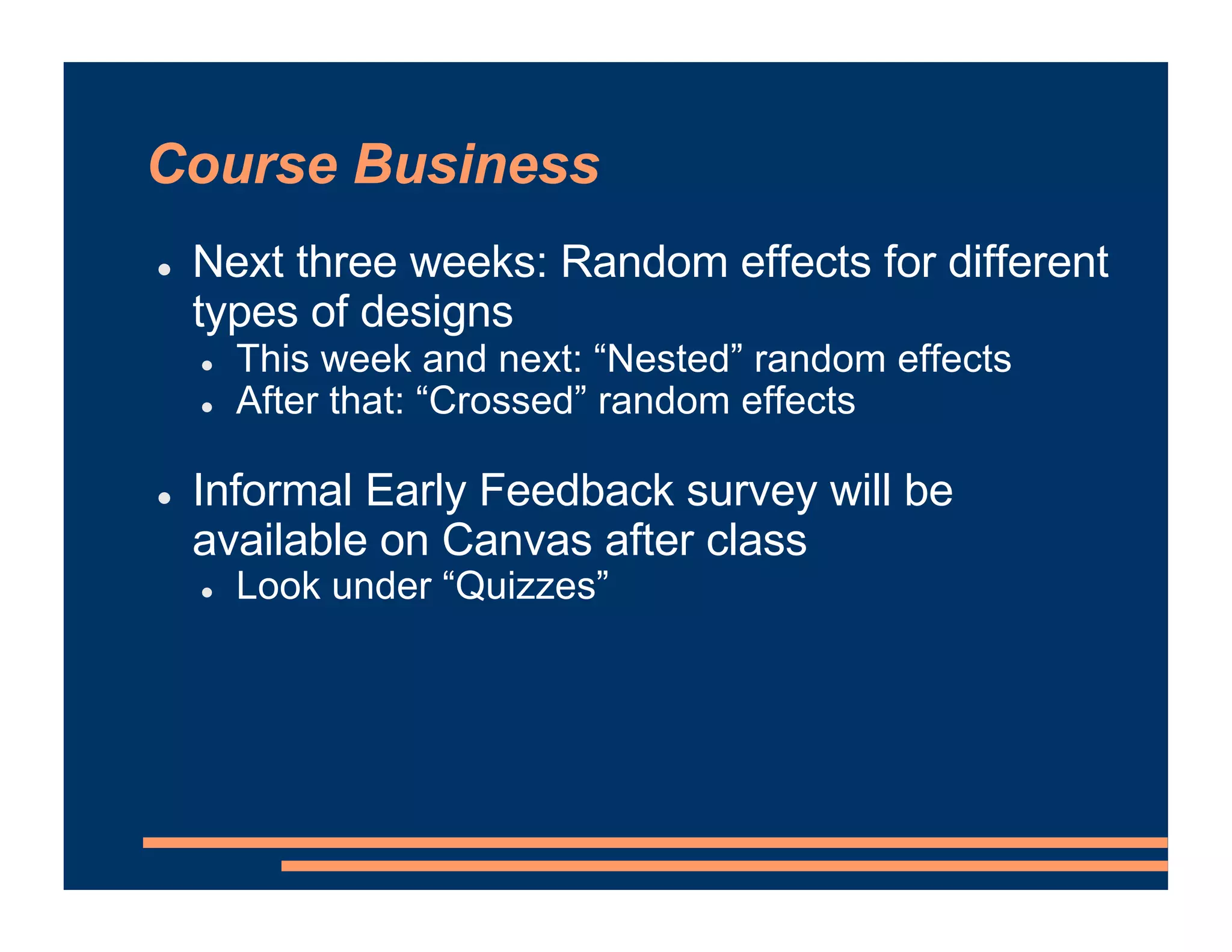 Mixed Effects Models - Random Intercepts | PPT