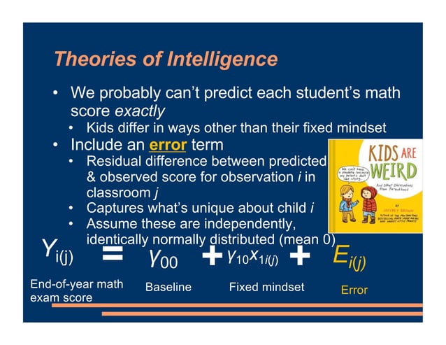 Mixed Effects Models - Random Intercepts | PPT