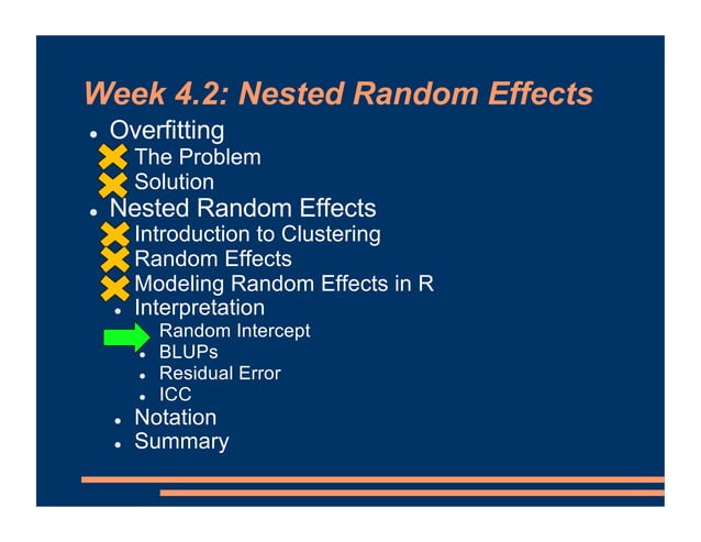 Mixed Effects Models - Random Intercepts | PPT