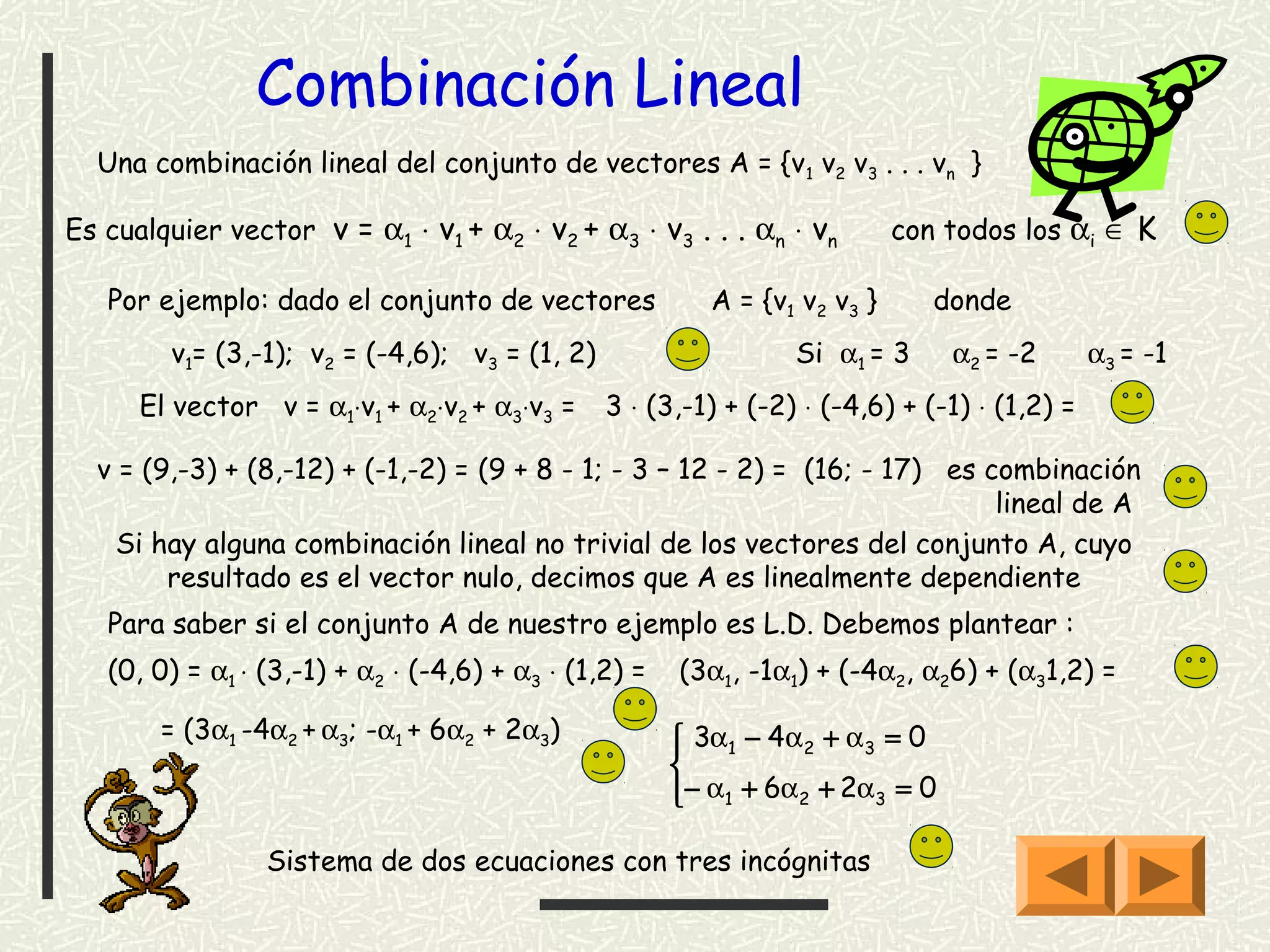 07 nociones de algebra lineal | PPT | Physics | Science