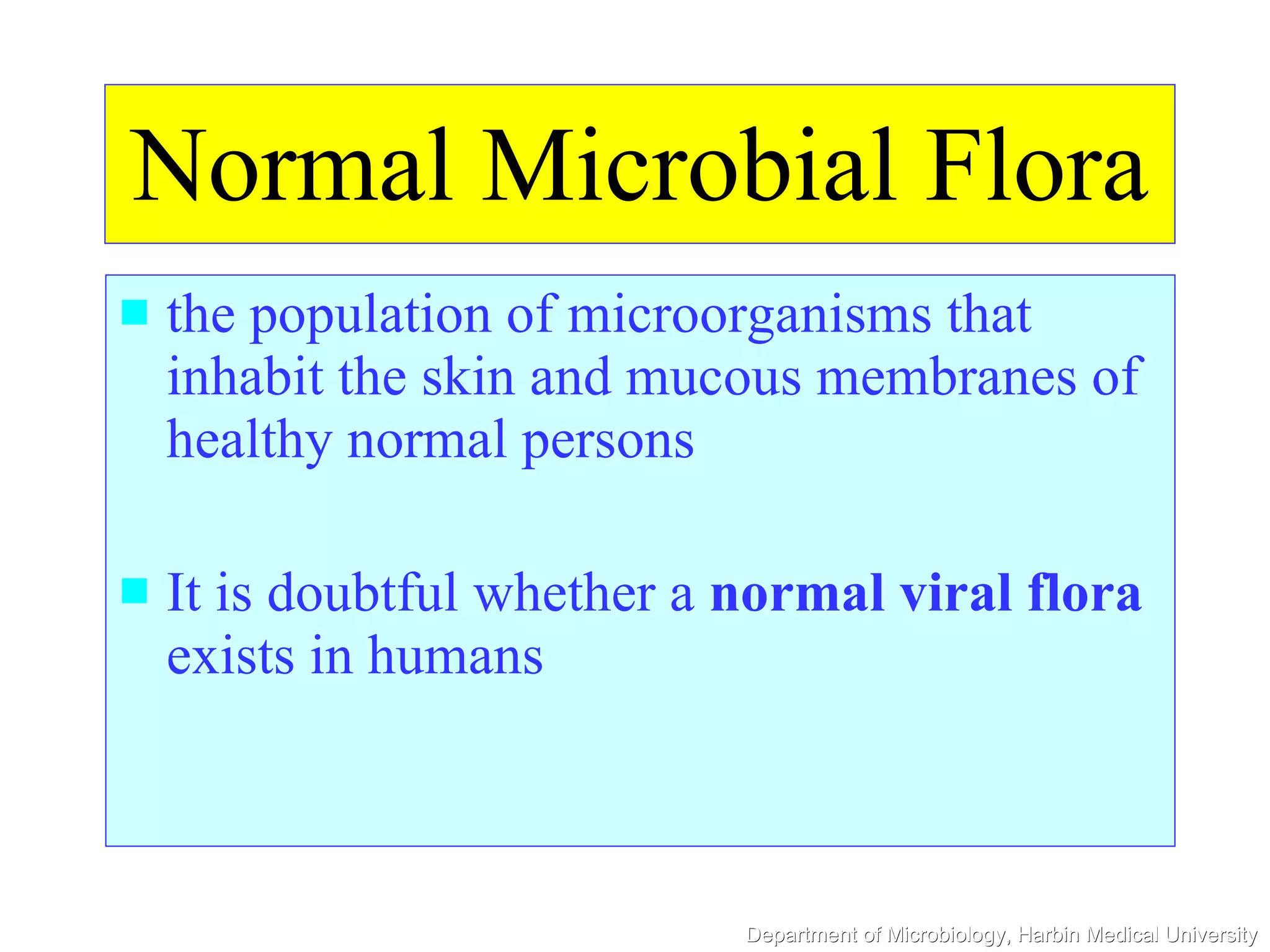 normal microbial flora | PPT
