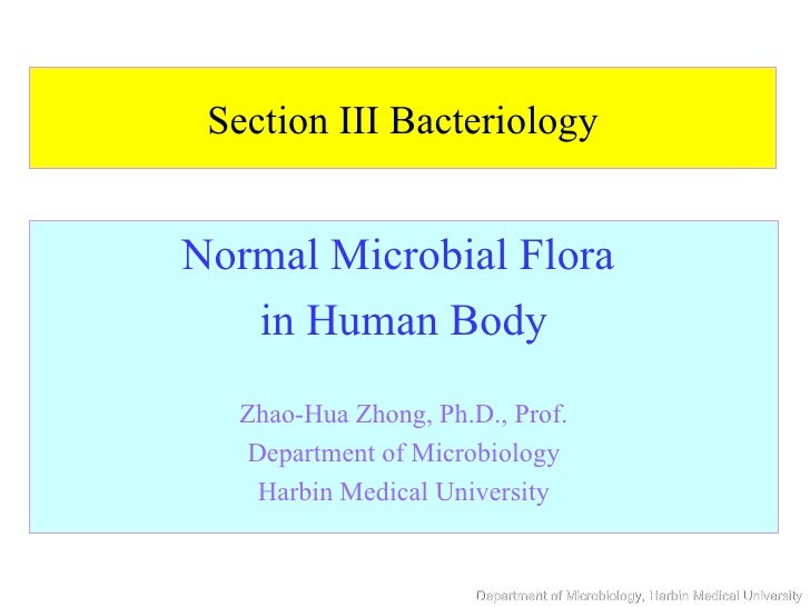normal microbial flora