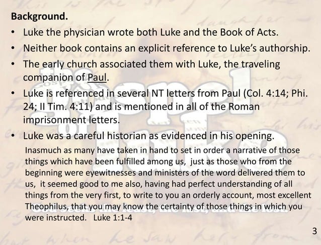 Session 07 New Testament Overview - Gospel of Luke | PPTX ...