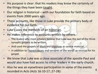 Session 07 New Testament Overview - Gospel of Luke | PPTX