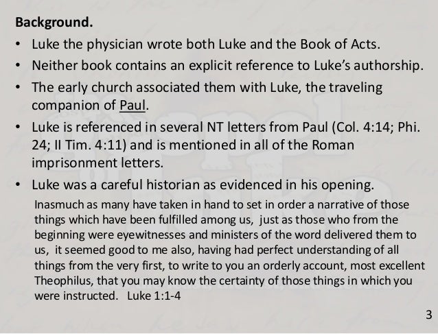 Session 07 New Testament Overview - Gospel of Luke