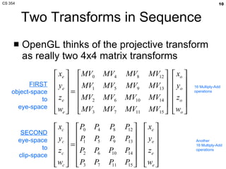 CS 354 Object Viewing and Representation | PPT | 3-D Graphics | Computer Software and Applications