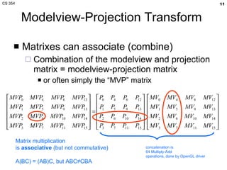 CS 354 Object Viewing and Representation | PPT | 3-D Graphics | Computer Software and Applications