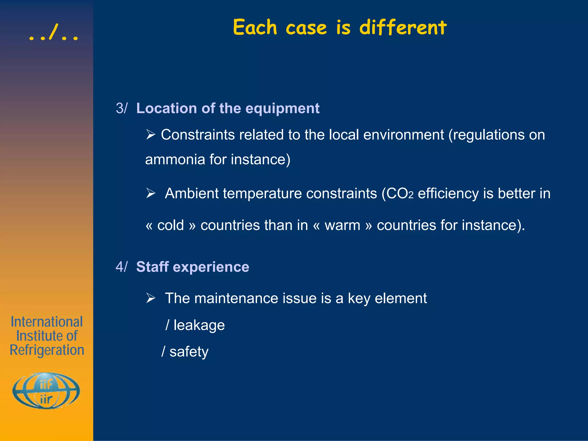 Options of using low gwp refrigerants | PDF