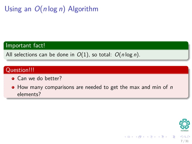 07 Analysis of Algorithms: Order Statistics | PDF