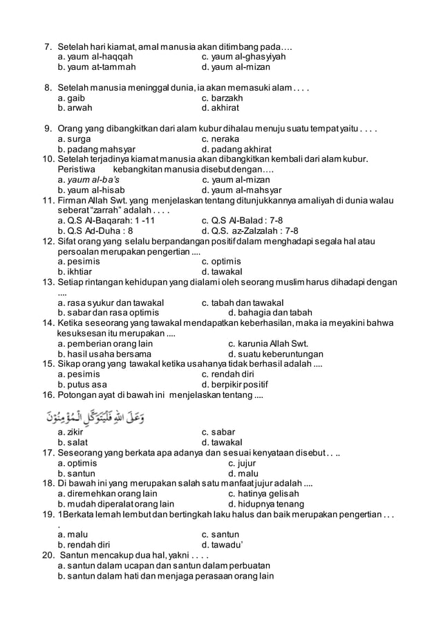 07 pai kelas 9 k13 | PDF
