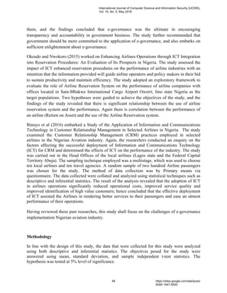 The Challenges of E-Governance Implementation in Nigerian Aviation Industry | PDF