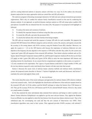 Selecting Prominent API Calls and Labeling Malicious Samples for Effective Malware Family ...