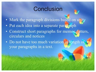 07 paragraph development | PPT