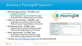 Peering and Transit Tutorials: PeeringDB | PPT