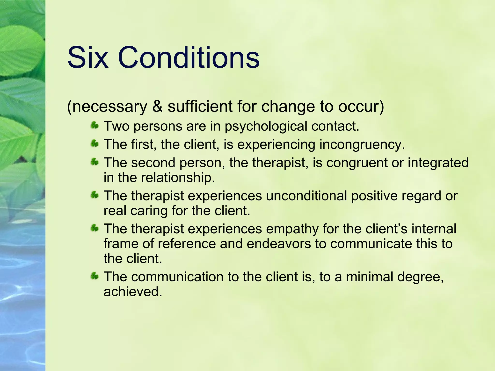 07 Person Centered Therapy | PPT