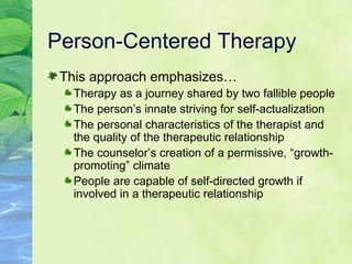 07 Person Centered Therapy | PPT